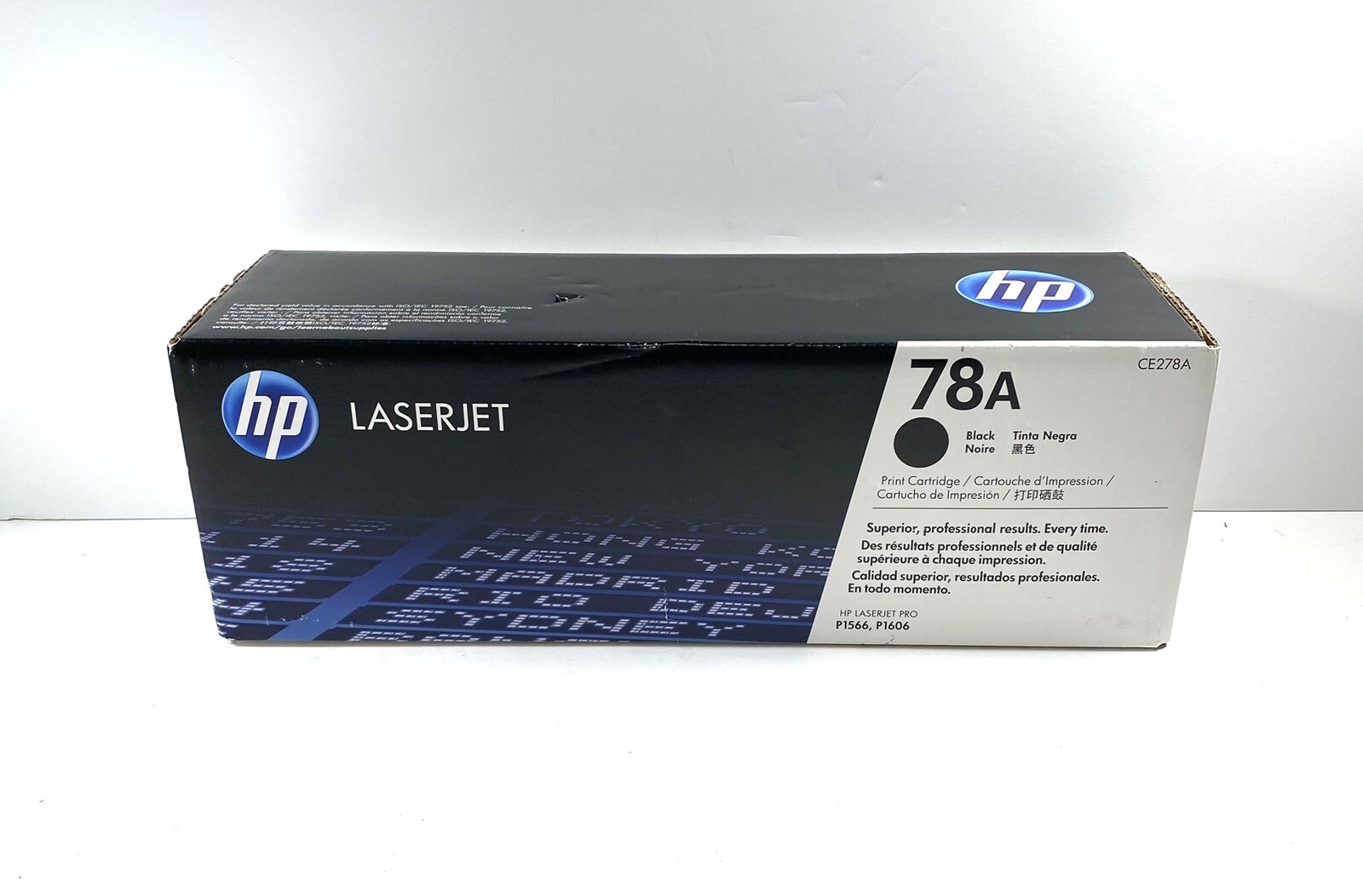 Genuine HP LaserJet 78A Black Toner Print Cartridge CE278A Sealed Box ...