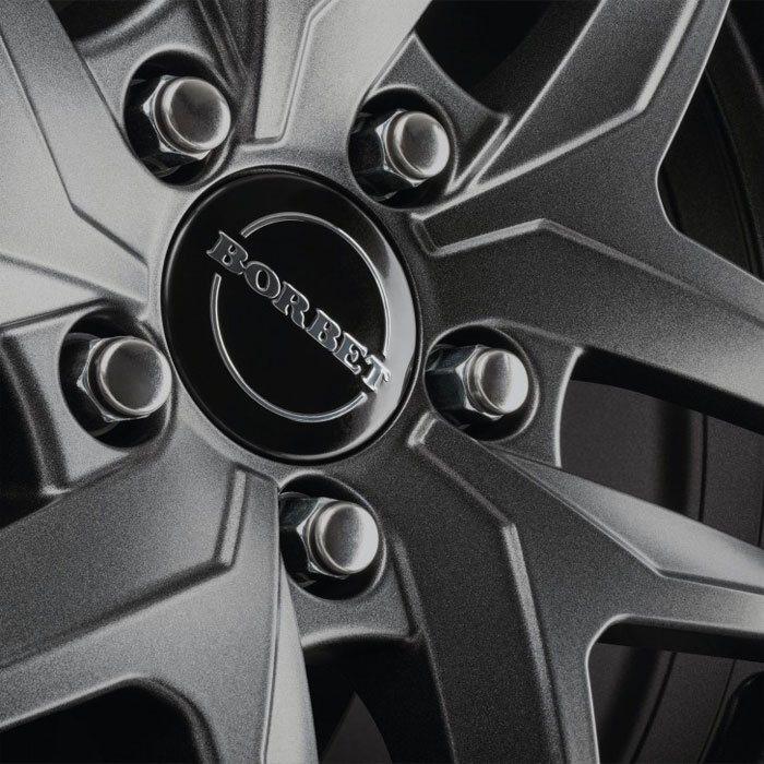 4 Borbet Wheels Z 7.5x18 ET43 5x112 for VW Beetle Caddy Cross Caddy ...