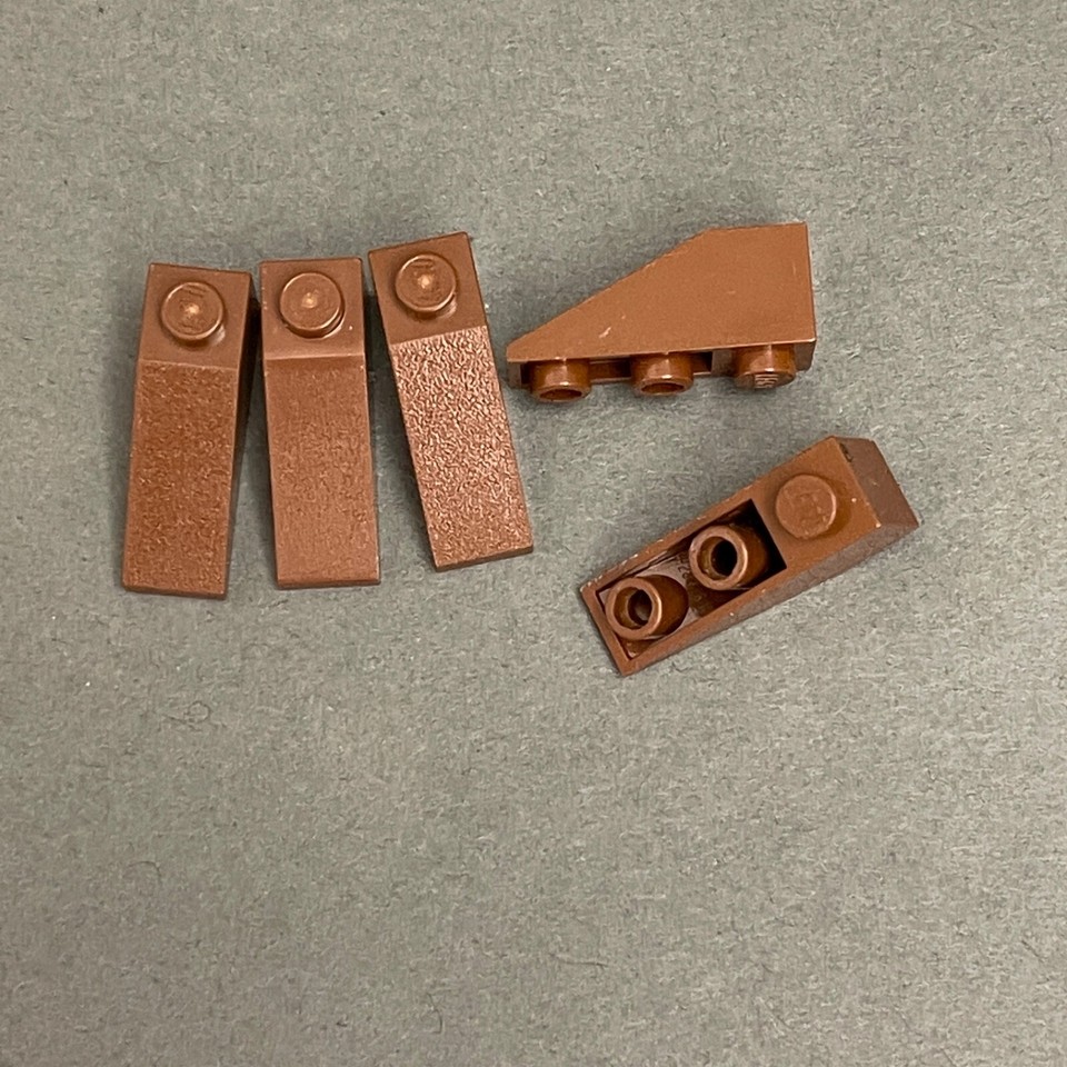 Lego 4286 4287 Reddish Brown Replacement Add-on Pieces Parts Lot of 5 ...
