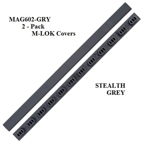 Magpul MLOK Rail Cover for M-LOK slots Type 1 - 2 Pack MAG602- Stealth ...