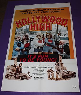 HOLLYWOOD HIGH MOVIE POSTER ORIGINAL ONE SHEET | eBay