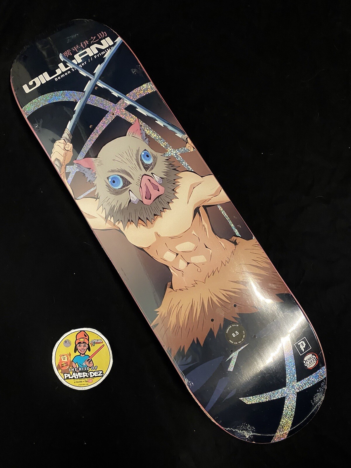 RARE SIGNED Primitive Demon Slayer Franky Villani Foil Skateboard Deck ...