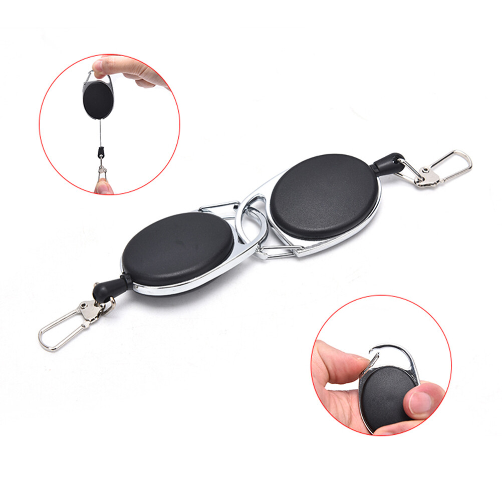 Retractable Keyring Extendable Anti Lost ID Cd Holder Key ChainATSE | eBay