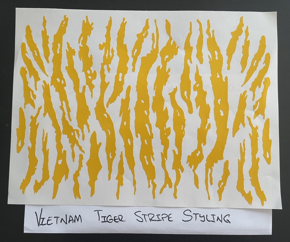 High Heat Duracoat Vinyl Firearm Stencil 10" x 12" -Vietnam Tiger ...