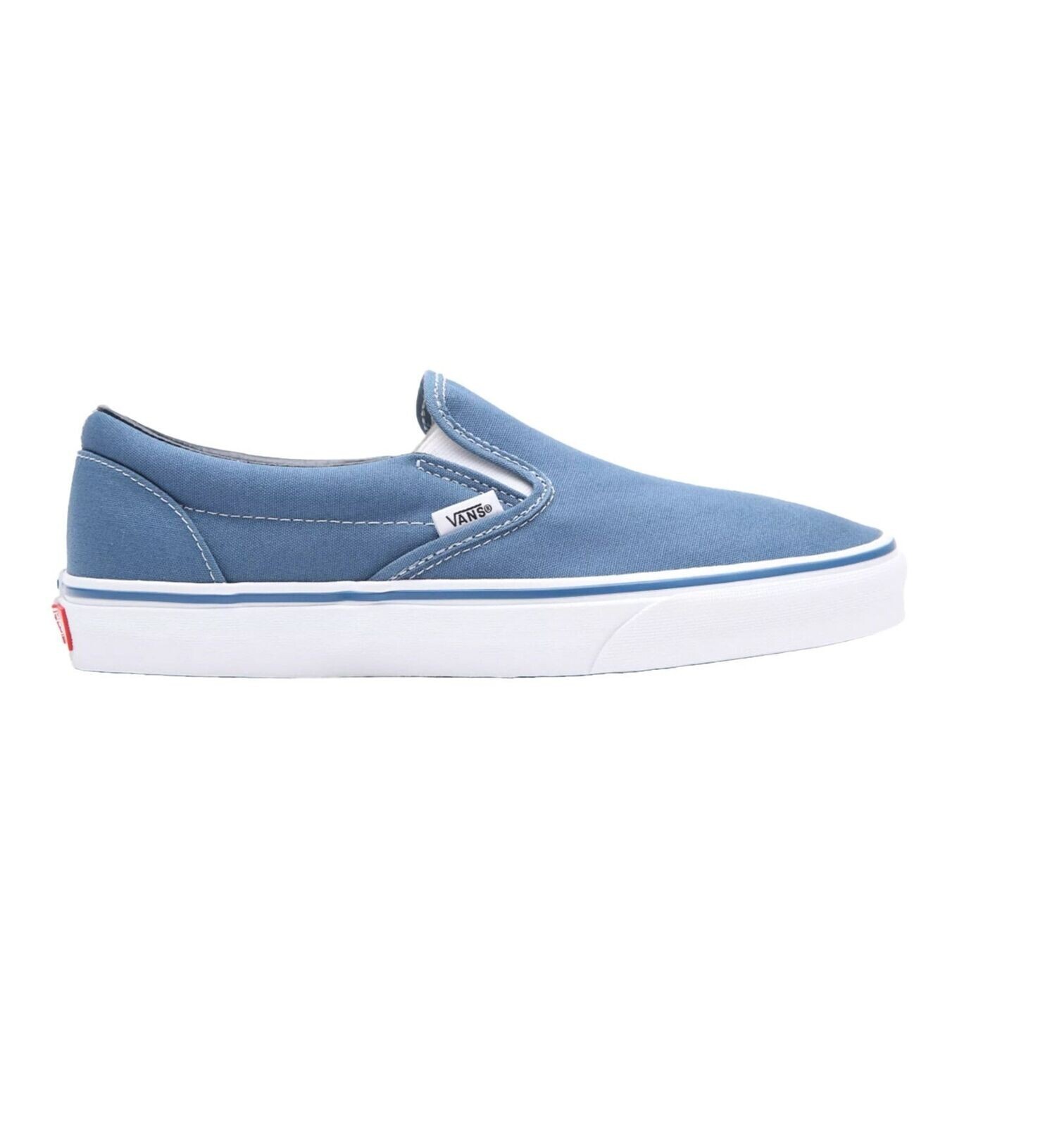 Vans Slip On Navy Blue Without Laces Shoes Unisex Adult Blue Canvas ...