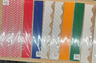 Lot of 5 Bulletin Borders. 17-1/2" X 2-1/2". Total 75 Borders FREE ...