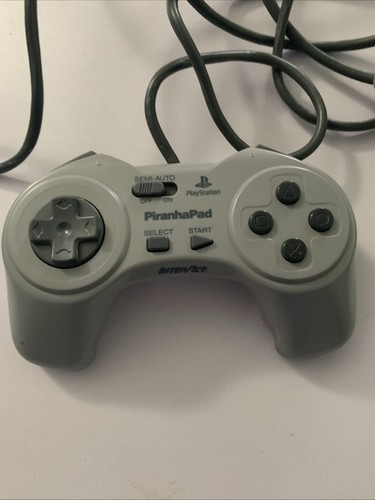 InterAct PiranhaPad Wired Gray Controller For Sony PlayStation 1 SV-100 ...