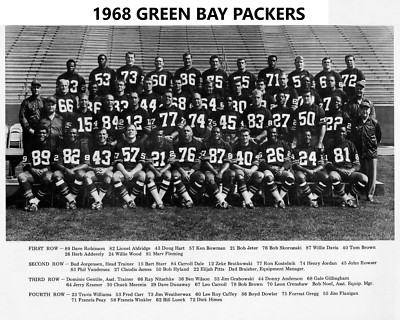 1968 GREEN BAY PACKERS 8X10 TEAM PHOTO FOOTBALL NFL PICTURE | eBay