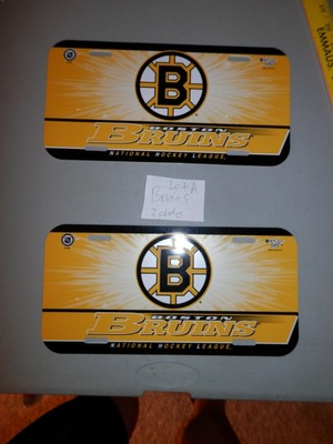 Boston Bruins License plate lot (2) memorabilia new & vintage NHL | eBay
