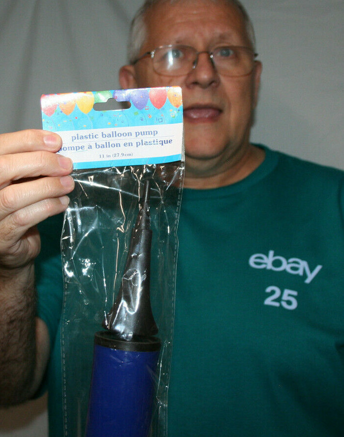 BL Balloon Pump hand held manual dual action air Inflator party event ...