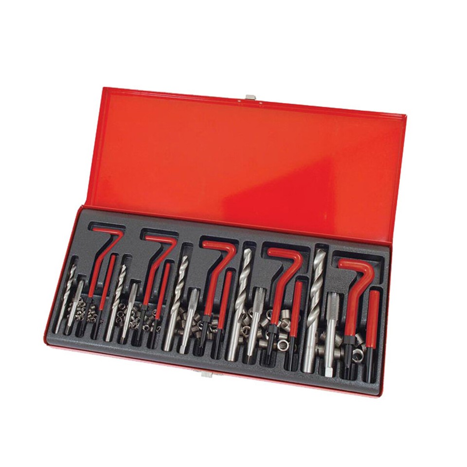 131Pcs Thread Repair Kits Drill Helicoil Repair Kit Set Metric M5 M6 M8 ...