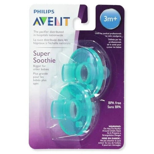 Philips Avent Age 3 Months+ Soothie Pacifiers in Green (2-Pack) New ...