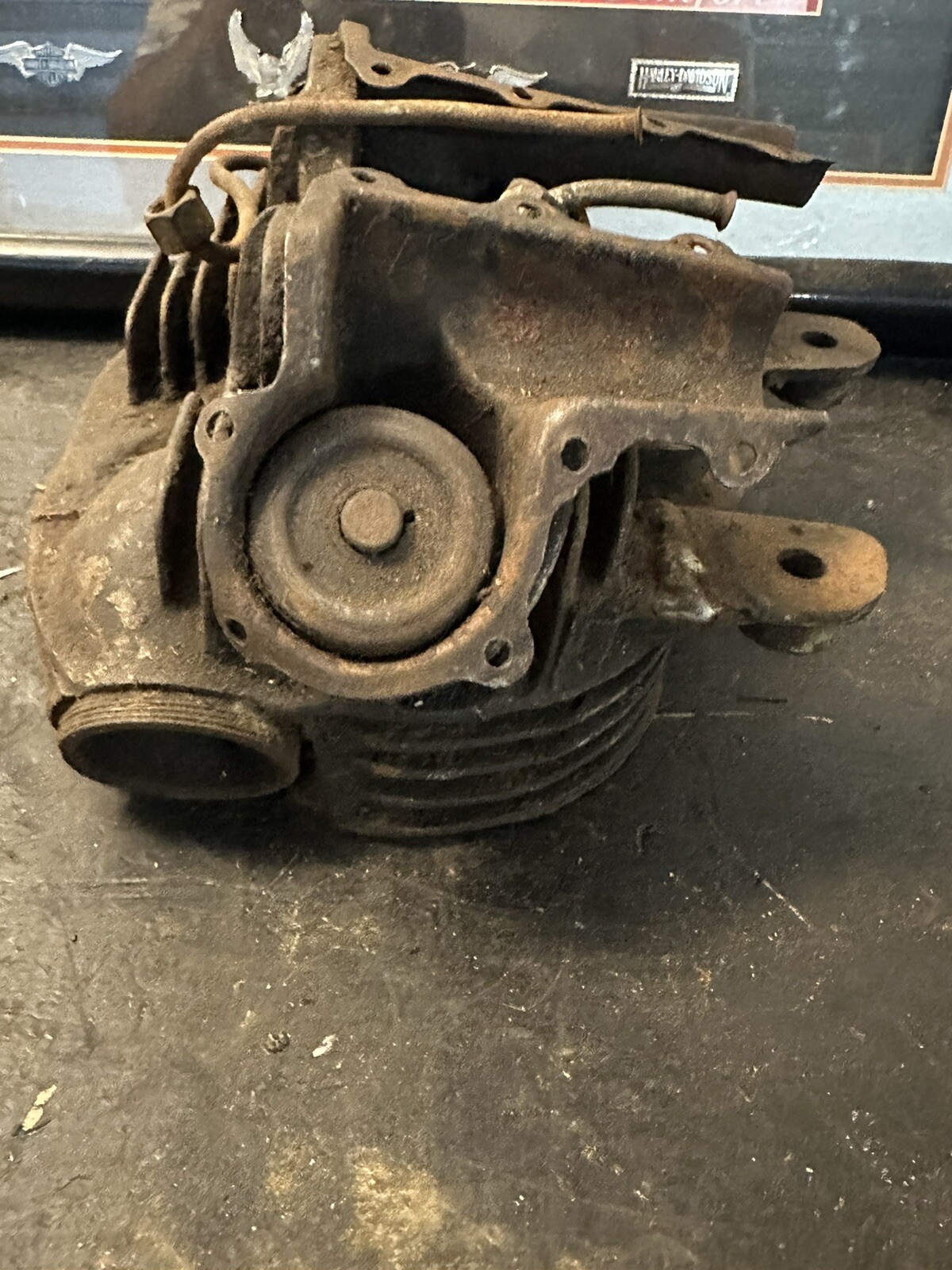 Harley OEM Knucklehead Cylinder Head DATED D 13 7 97E | eBay
