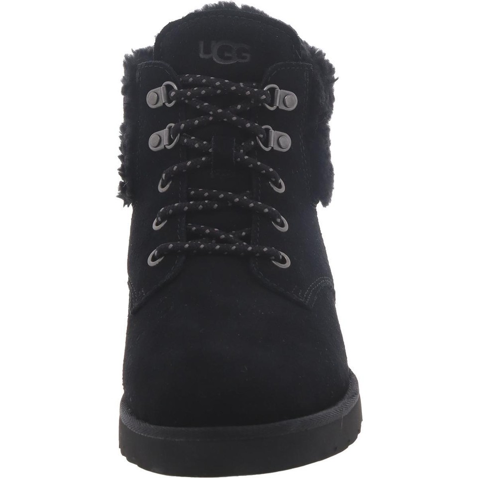 Ugg Womens Romely Heritage Lace Black Winter & Snow Boots 8 Medium (B,M ...