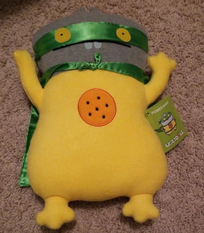 POWER BABO 14" SIGNED Uglydoll plush doll EXCLUSIVE Sun Min Kim David ...