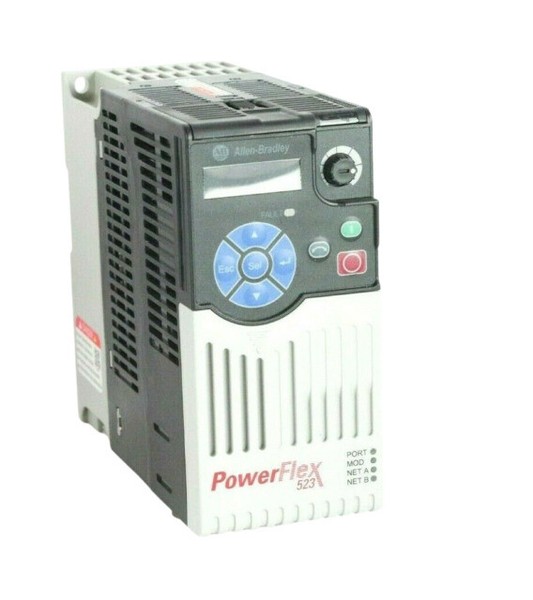 Allen-Bradley PowerFlex 523 AC Drive, 480 VAC, 3 Phase, 0.5 HP, No ...