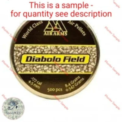 SAMPLE AA Diabolo Field .177/4.51mm Airgun Pellets (QTY 50) Free P&P ...
