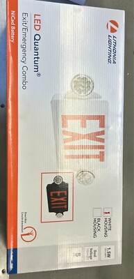 Lithonia Lighting LHQM R M6 LED Emergency Exit Sign with 2-Round Head ...