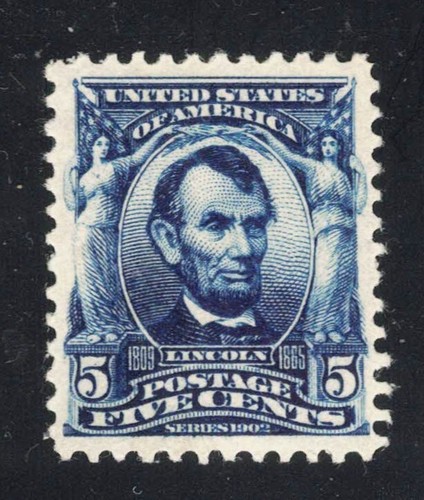 U.S. SCOTT #304 - 5 CENT ABRAHAM LINCOLN - REGULAR ISSUE **1902 - 03 ...