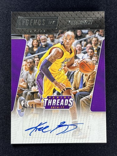 2016-17 Panini Threads Kobe Bryant #1 Legends Ink Autographs Auto ...