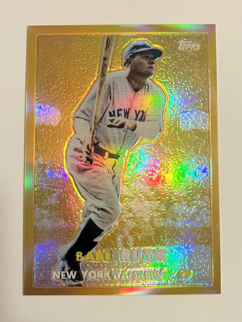 2010 Topps Chrome Babe Ruth Gold Refractor #3 of 3 SP | eBay