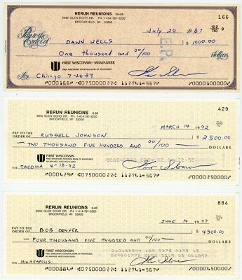 Gilligan's Island Bob Denver Russell Johnson Dawn Wells signed bank ...