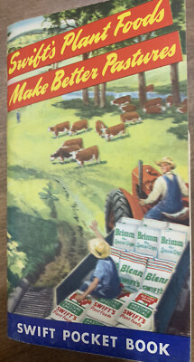 Swifts Plant Food Booklet Agriculture Advertising Multicolored Vintage ...