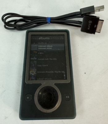 Microsoft Zune 30GB MP3 Digital Media Player 1089 With Cord | eBay