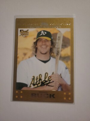 2007 Topps Update Gold #177 Travis Buck 0729/2007 - Oakland Athletics ...