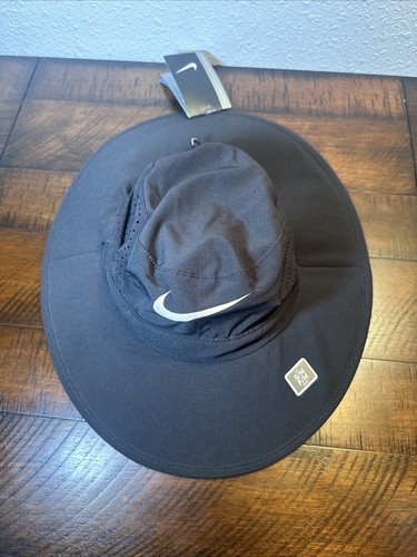 Nike Golf Bucket Hat Cap Size S/M Black Adjustable Sun Hat Dri Fit NWT ...