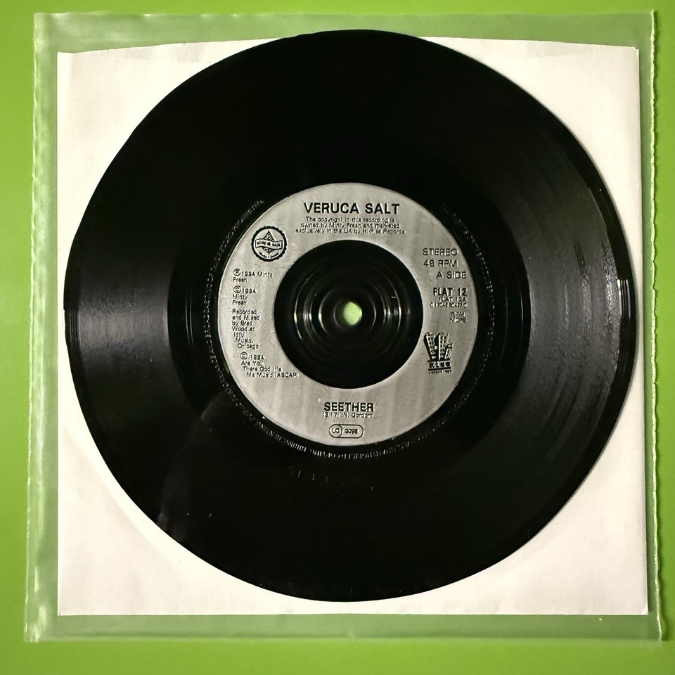 Veruca Salt ‎– Seether 7” Vinyl 45 Alternative Rock 1994 Hi-Rise ...