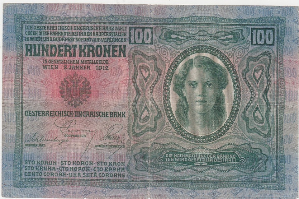 AUSTRIA HUNGARY 100 KORONA KRONEN 1912 USED | eBay