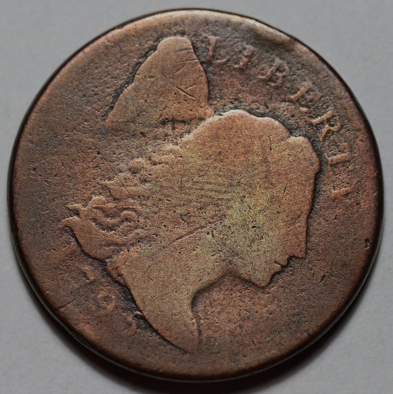 1795 Liberty Cap Large Cent - Plain Edge (S-76b) - US 1c Copper Coin | eBay