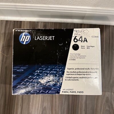 New HP LaserJet 64A CC364A Black Toner Cartridge - Genuine, Brand New ...