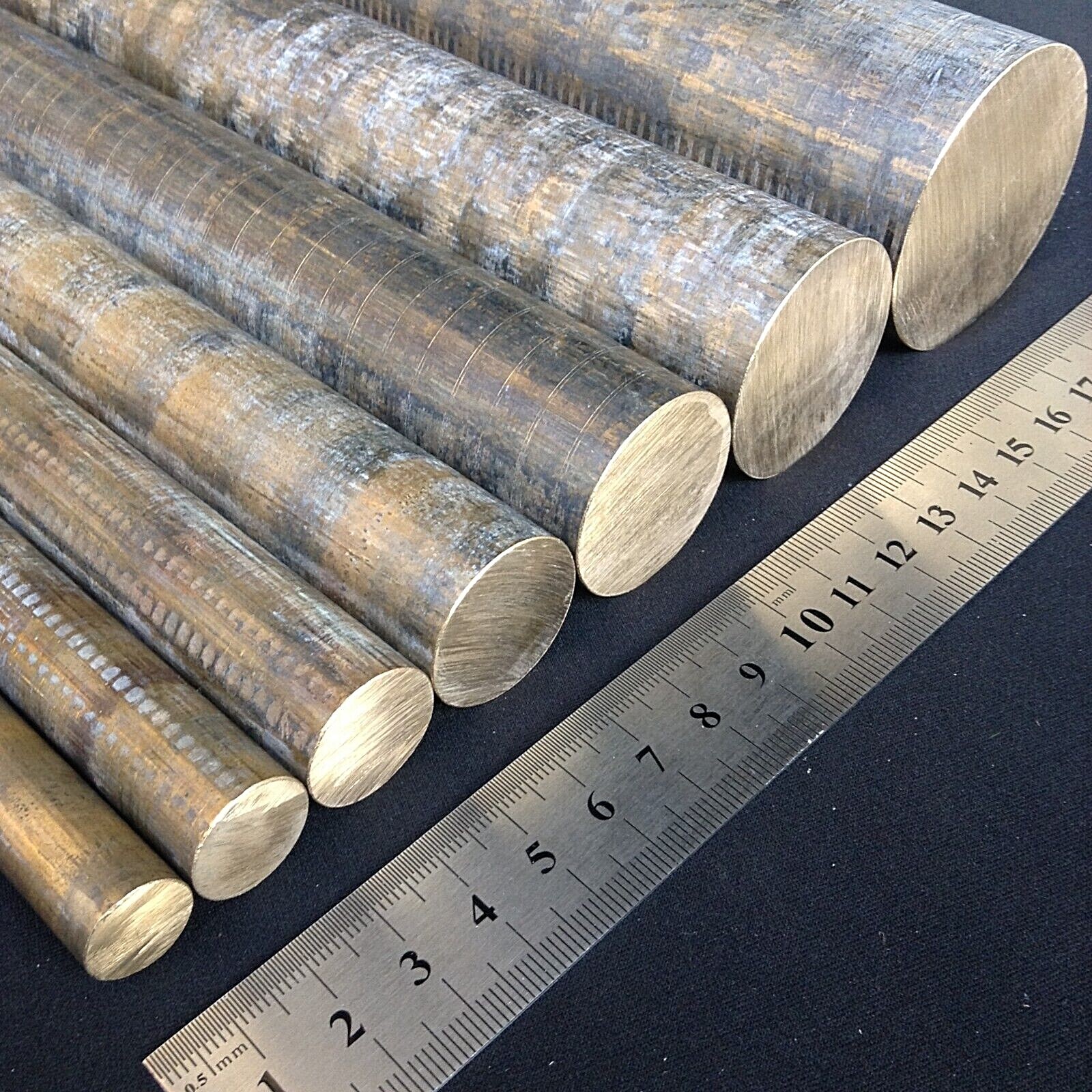 BRONZE Solid Round Bar Rod 12.7m 25.4mm 50mm upto 300mm LG2 Bearings ...