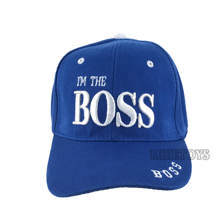 I'M THE BOSS Embroidered Adjustable Curved Visor Baseball Cap Hats More ...
