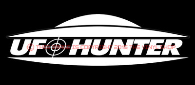 #1 "UFO HUNTER" With scope Decal Sticker,Aliens,Ancient,Sci Fi,UFO ...