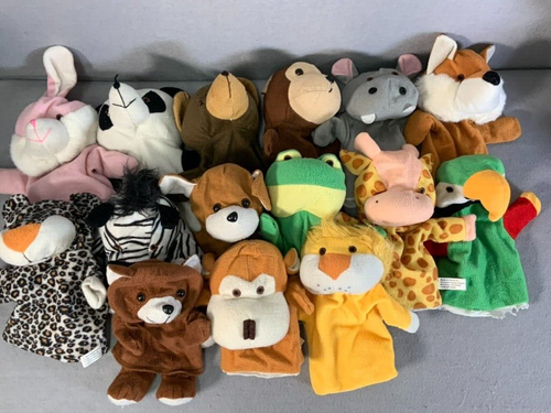 Lot of 15 Hand Puppets educational discount school supply ...
