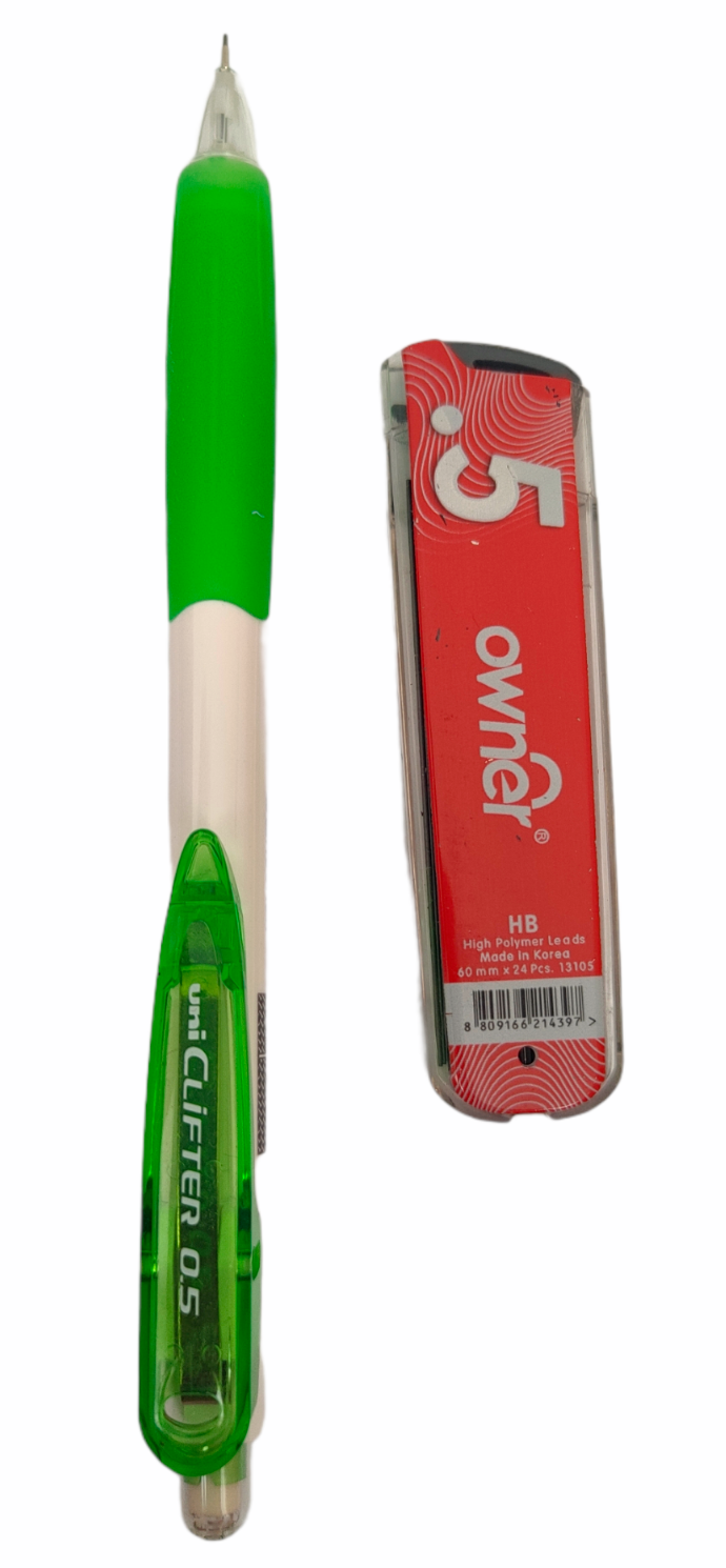 UNI CLIFTER 0.5mm Automatic Mechanical Propelling Clutch Pencil- Green ...