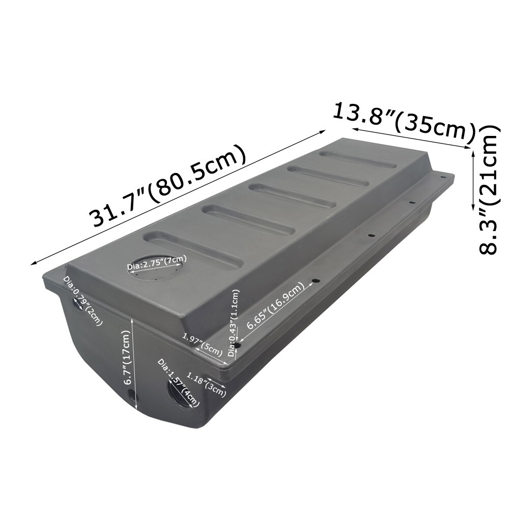 10 Gallon RV Waste Water Tank Waste Storage Box Trailer Site Holding ...