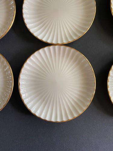 LENOX HAMPTON COASTERS IVORY & GOLD BONE CHINA SET OF 11 | eBay