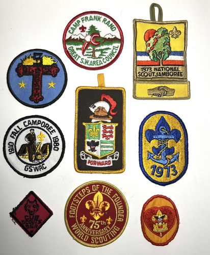 Vintage BSA Boy Scout Uniform Patches 1970-80’s Lot of 9 Life Rank ...