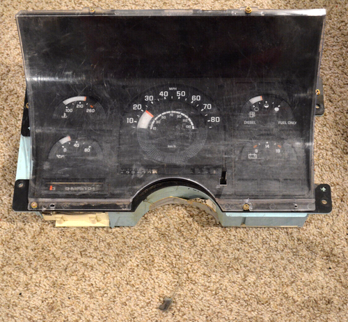 88 89 90 91 GMC SIERRA SILVERADO INSTRUMENT CLUSTER SPEEDOMETER GAUGE ...