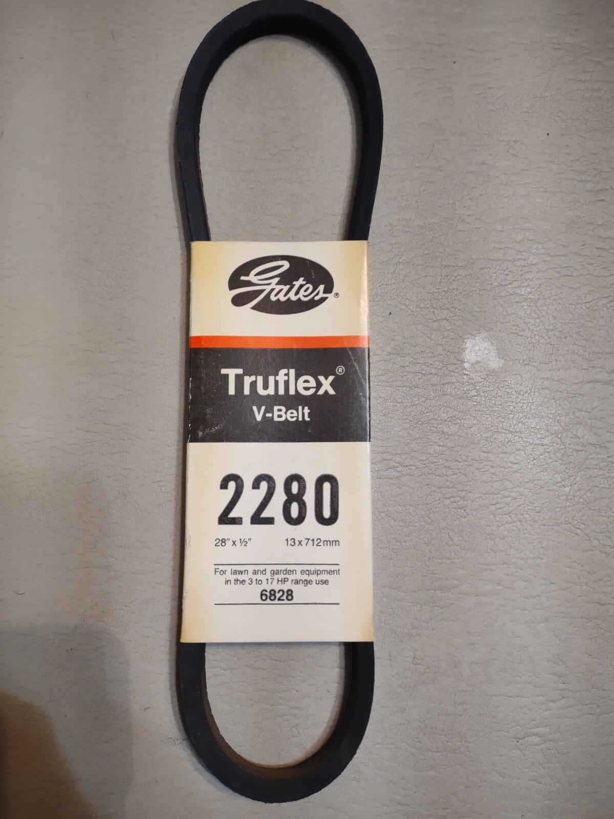 GATES TRUFLEX V-BELT 2280 / 6828 - 28" X 1/2" | eBay
