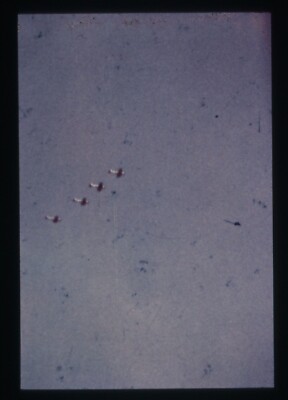 WW2 Era Fighter Planes In Formation With Flack In Sky 33mm Slide | eBay