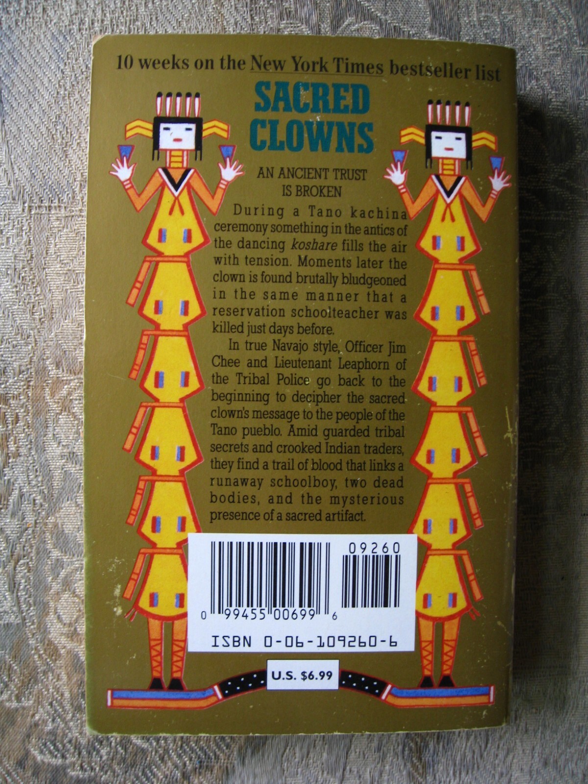 Tony Hillerman - Sacred Clowns (Leaphorn & Chee #11) - 1994 - paperback ...