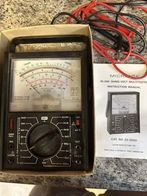 Vintage 27 Range Micronta Multitester Cat No. 22-203U with Box Tested ...