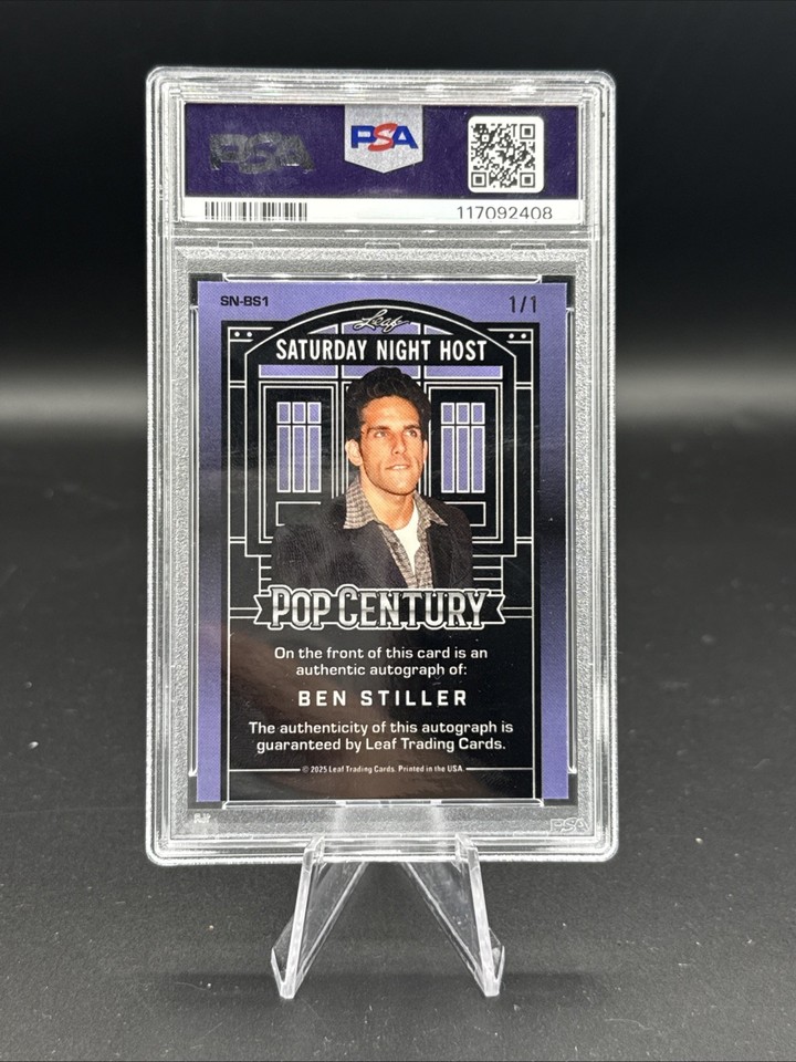 2025 Leaf Metal Pop Century Ben Stiller Saturday Night Host Silver 1/1 ...