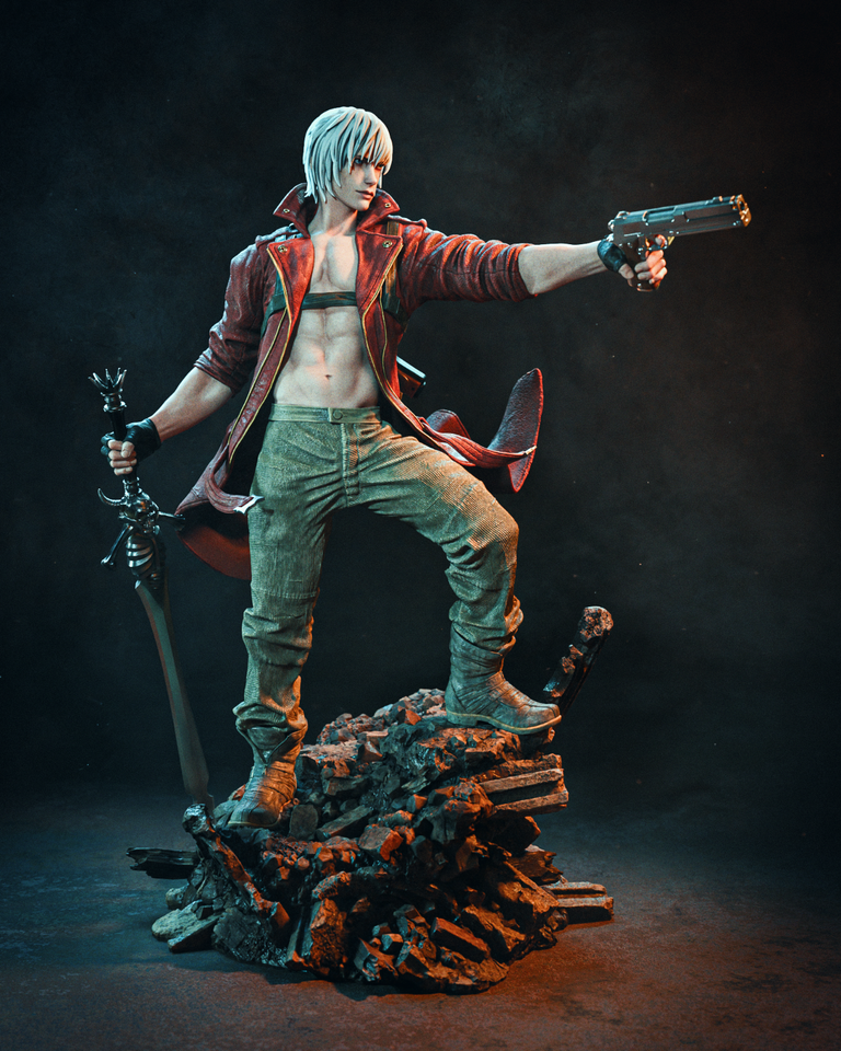 Dante DMC - 1/6 1/9 Scale Figurine Collectible Statue Hand Painted ...
