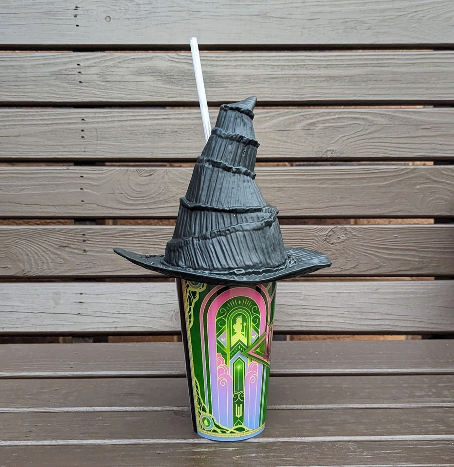 Wicked Cinema Drink Cup with Elphaba Hat Topper Lid (32oz) NEW Cinema ...